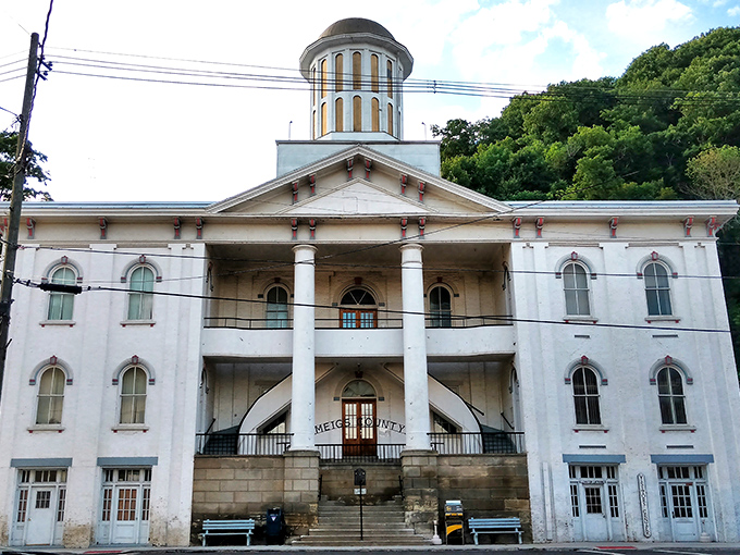 The Meigs County Courthouse isn't just historically significant&mdash;it's practically begging to be on a postcard that reads "Wish you were saving money here!"