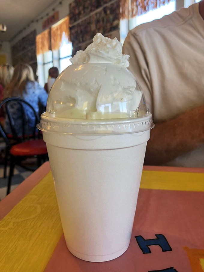 The milkshake that launched a thousand road trips&mdash;crowned with whipped cream like a royal deserves.
