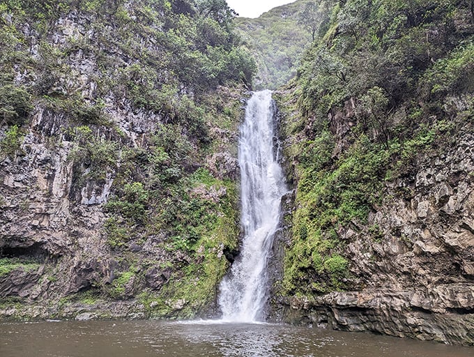 Halawa Valley's waterfall rewards hikers with a refreshing finale. The ancient Hawaiians knew where to find paradise.