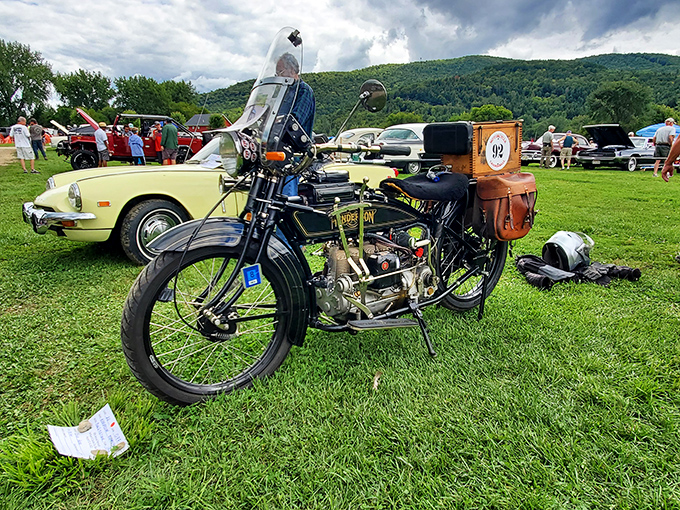 This vintage motorcycle isn't just transportation&mdash;it's industrial art with a side of adventure and history.