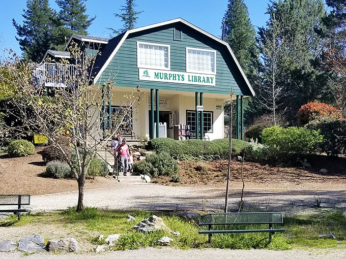 Murphys Library stands as charming proof that not all great California architecture requires a celebrity architect or a Silicon Valley budget.