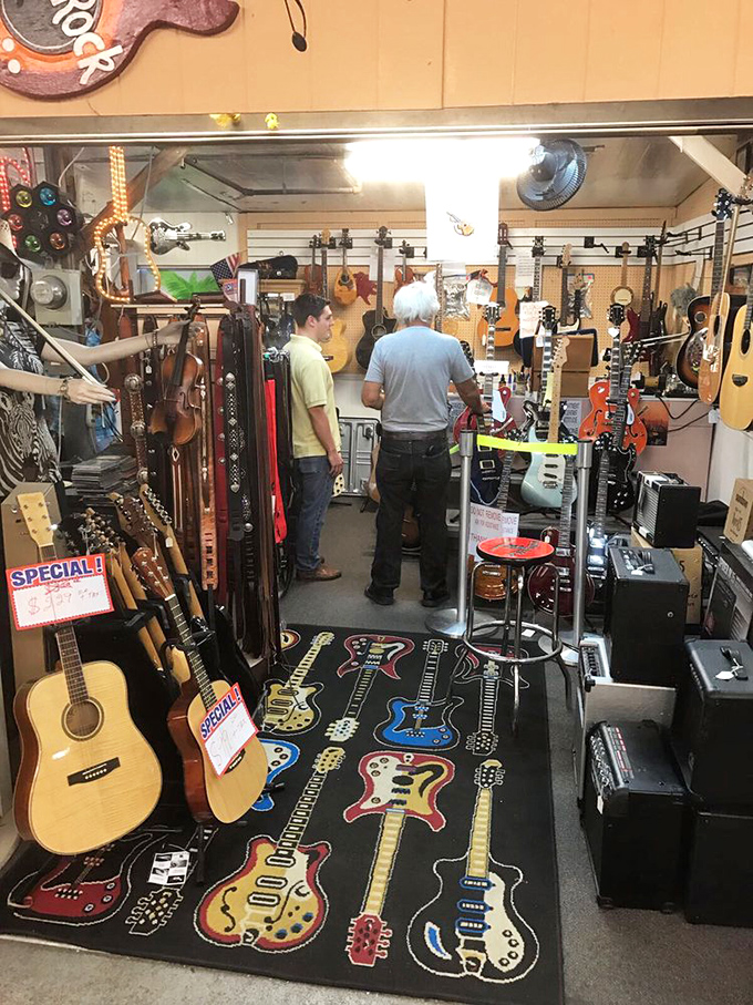 Guitar heaven for musicians and dreamers alike. The perfect place to find that instrument you'll swear you'll learn to play this time.