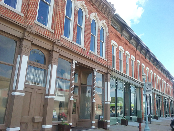 North Webster Street's historic buildings create a perfect movie-set tableau&mdash;except this small-town charm is 100% authentic Nebraska.