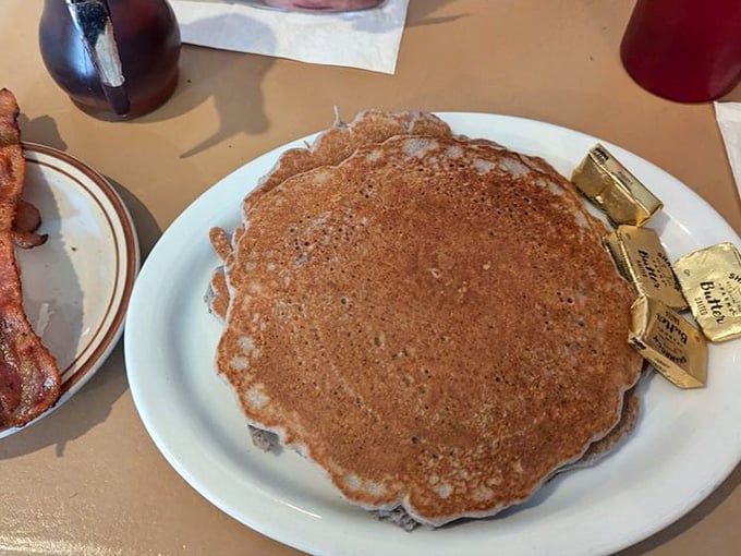 These aren't just pancakes&mdash;they're edible New Mexican sunshine. Golden-brown perfection that makes you forget fancy brunches ever existed.