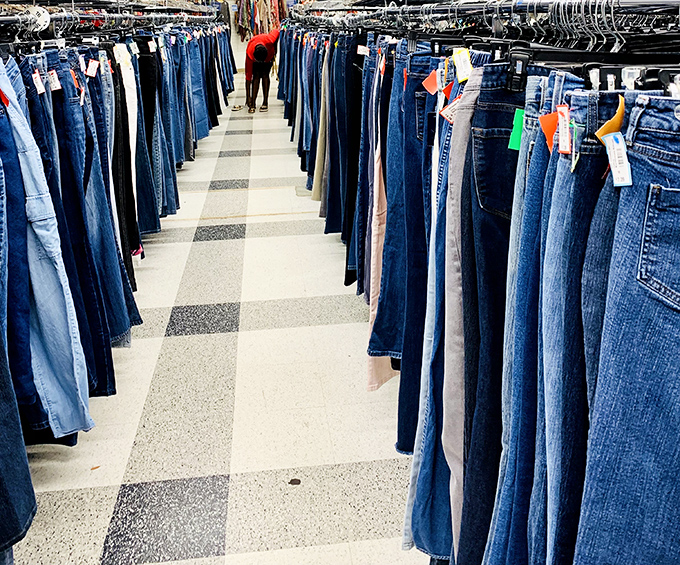 Denim as far as the eye can see&mdash;a blue jean lover's dream where finding your perfect pair feels like striking gold.