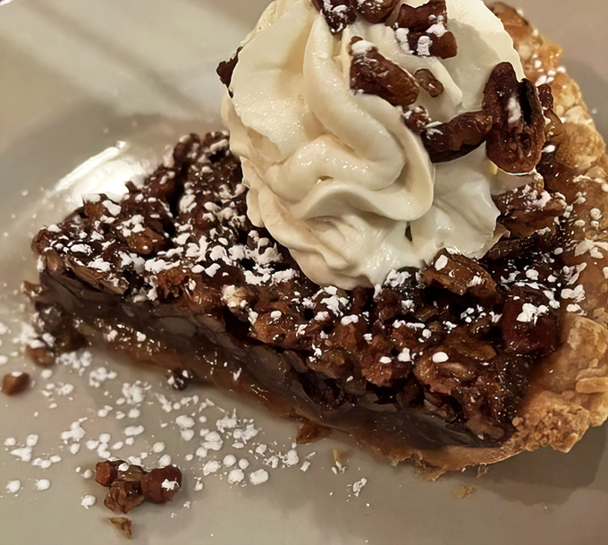 Not all heroes wear capes &ndash; some wear whipped cream and pecans. This slice of heaven makes a compelling case for saving room for dessert.