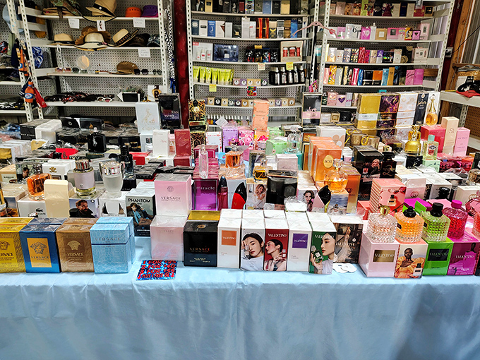 Perfume paradise! This fragrance collection rivals department store offerings but without the aggressive spritzers tracking you between aisles.