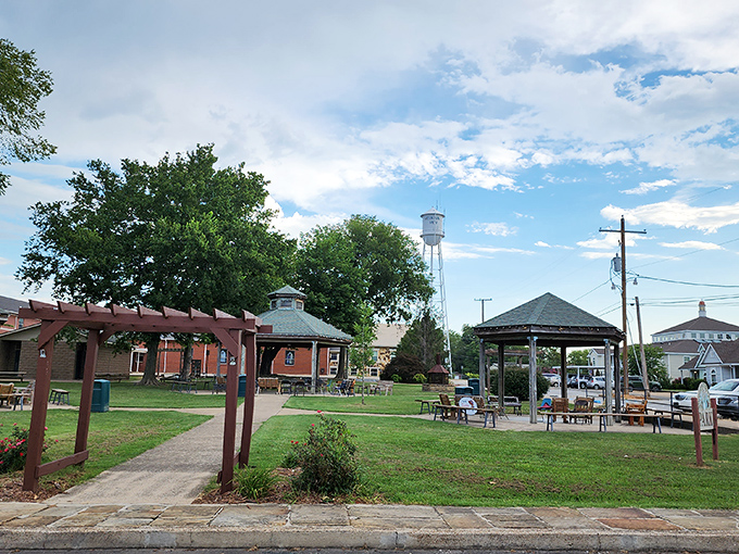 This park pavilion has witnessed more impromptu jam sessions than a recording studio, and twice the authenticity.