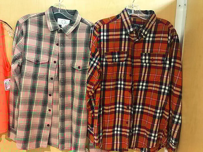 Flannel paradise for the pattern-inclined. These plaid shirts offer Minnesota-appropriate warmth with a dash of lumberjack chic.