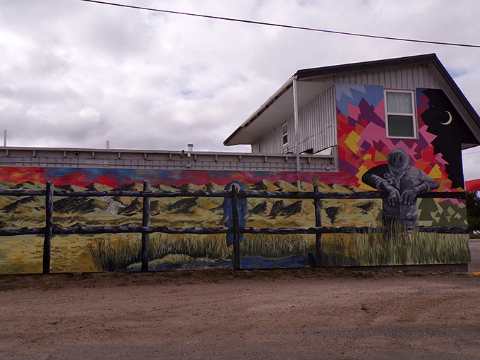 This colorful mural captures Saratoga's artistic spirit &ndash; proof that creativity thrives even in the most unexpected corners of Wyoming.