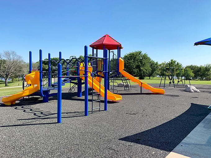Every park needs a playground, but this one's got that "grandkids will beg to come back" energy.