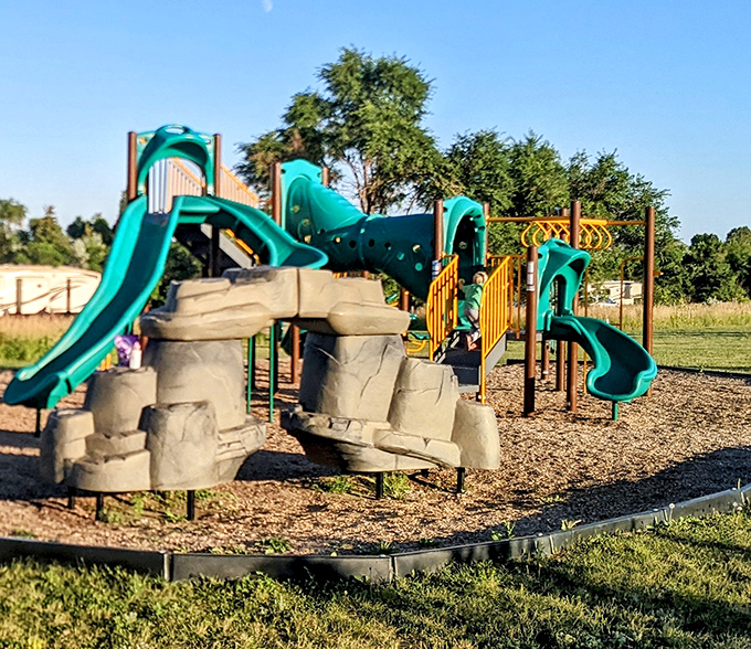 Kid-tested, parent-approved playground where energy gets burned and memories get made. The original battery-free entertainment system.