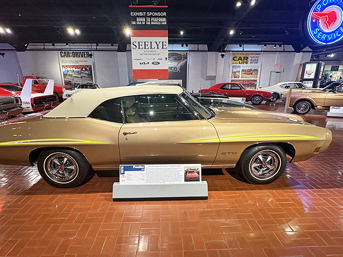 This Pontiac GTO convertible represents the moment American muscle cars learned to flex with style.