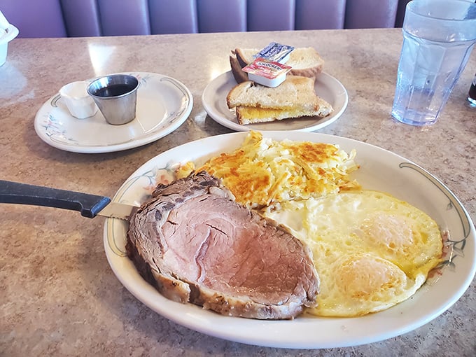 Prime rib and eggs &ndash; the breakfast of champions who understand that mornings deserve more than just a sad granola bar.
