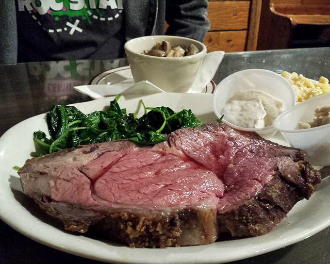 Even dinner shines at The Stove, where prime rib arrives perfectly pink, accompanied by sides that know their supporting role.