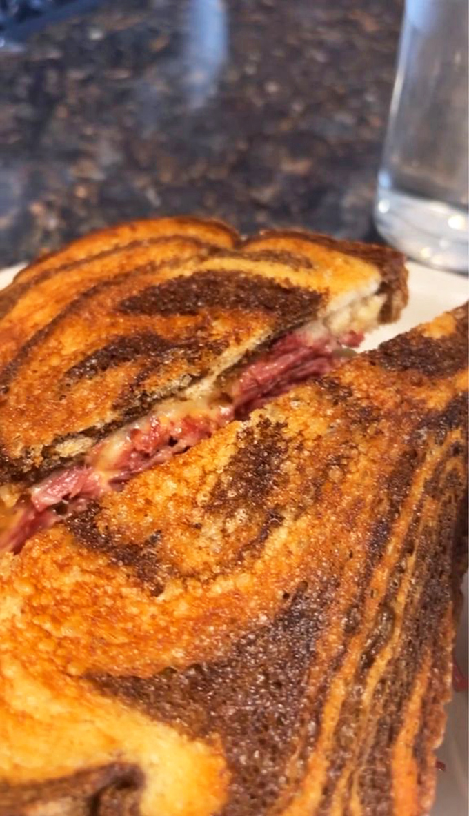 Perfectly griddled rye bread embraces corned beef in this sandwich that proves some classics never need reinventing at all.