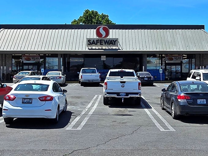 Safeway anchors the shopping district like an old friend who's always there when you need them.