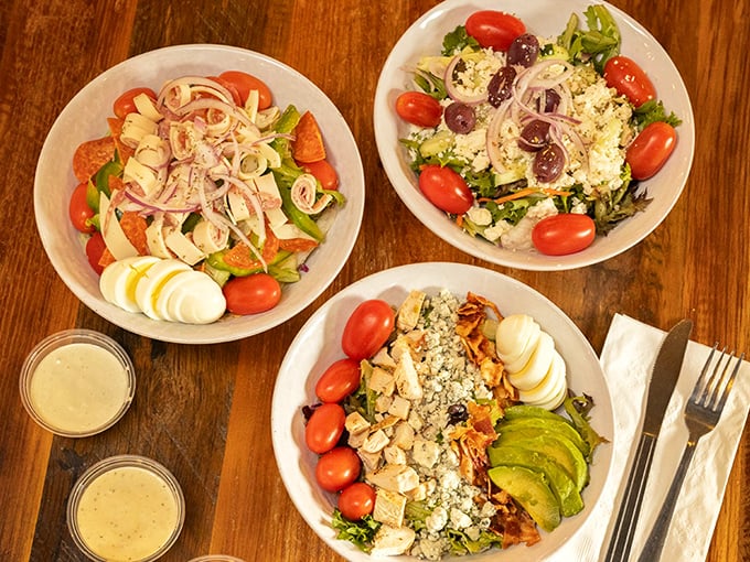 Salad trifecta that proves eating greens doesn't mean sacrificing flavor. These bowls of freshness could convert even the most dedicated carnivore.