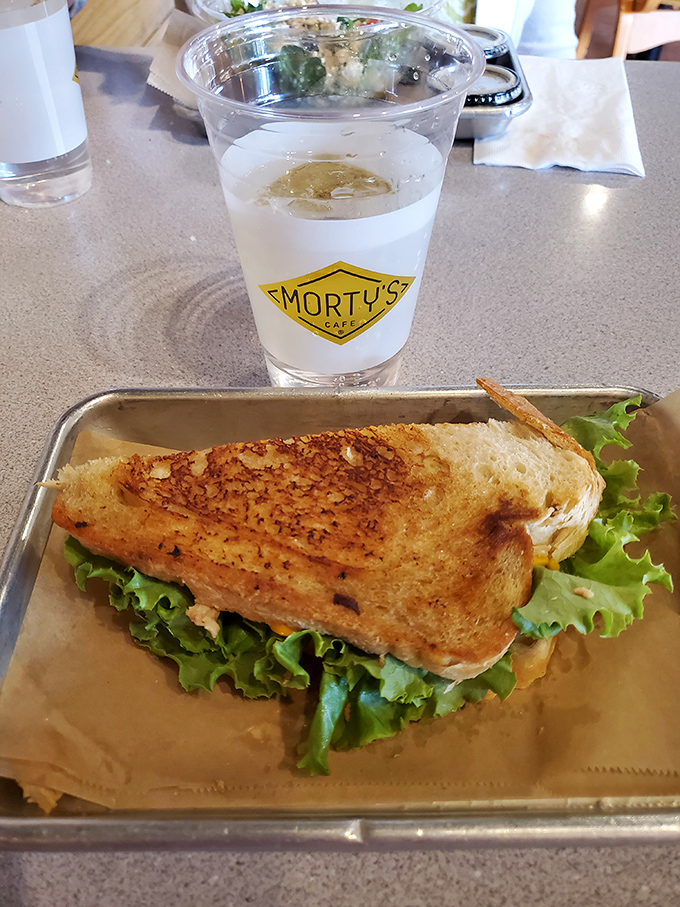 Golden-grilled bread embracing melted cheese and fresh ingredients&mdash;this sandwich understands the assignment and aces the test.