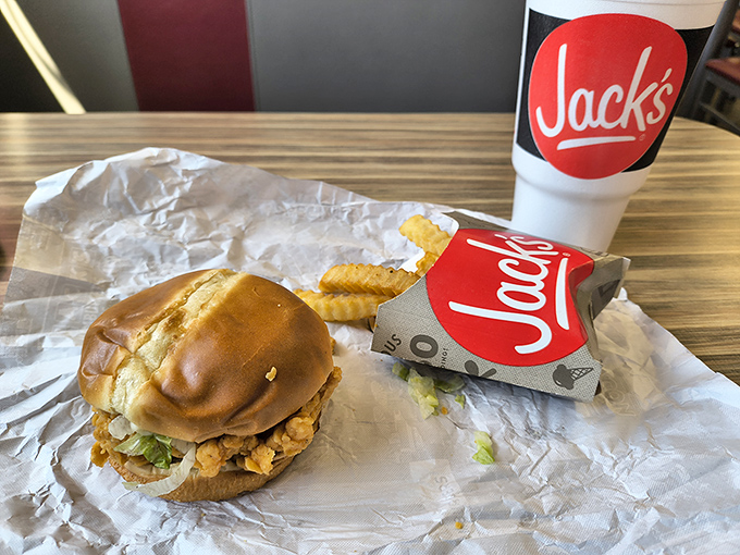 The chicken sandwich arrives like a humble hero, no cape required &ndash; just crispy perfection on a soft bun with the right supporting cast.