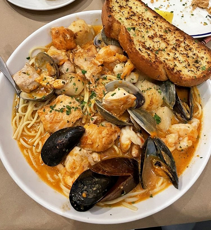 Pasta swimming in a sea of mussels, shrimp, and fish&mdash;this dish is what mermaids would serve at their dinner parties.