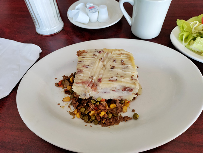 Comfort food that doesn't mess around—hearty shepherd's pie with a golden potato topping that's worth breaking your "breakfast-only" rule for.