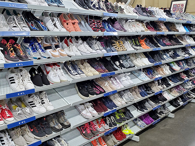 Cinderella had one fairy godmother; you've got hundreds of potential glass slippers. The shoe section offers footwear fantasies for every occasion and style.