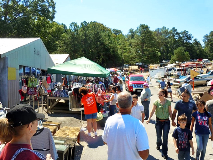 The market sprawls across the hillside, a temporary city where commerce and community collide beautifully.