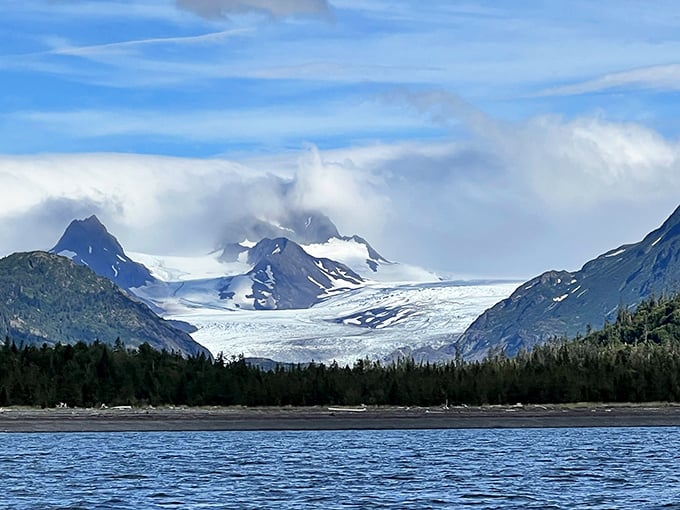 Mother Nature showing off her ice sculpture skills. If Michelangelo had worked with glaciers instead of marble, this would be his masterpiece.