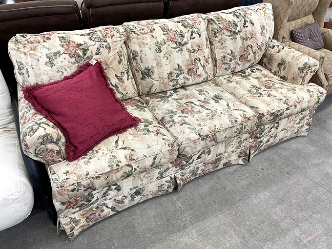 That floral sofa might just be the statement piece your living room never knew it needed.