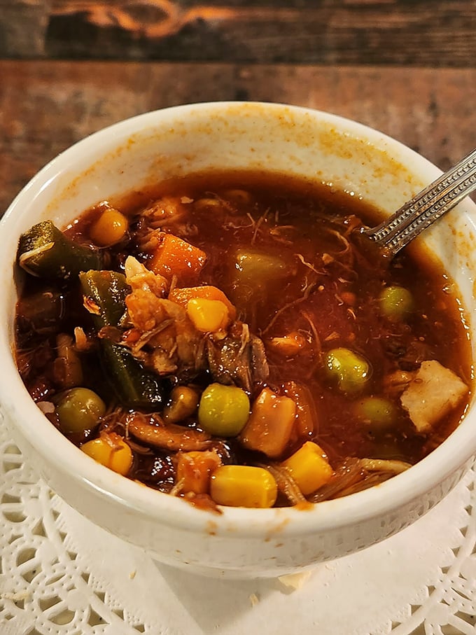 This hearty vegetable soup proves that even the sides here deserve their own standing ovation.