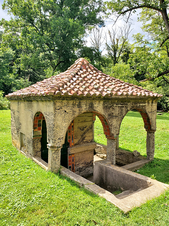 This charming spring house looks like it's auditioning for a role in "The Hobbit" &ndash; Middle-earth architecture with a Pennsylvania twist.