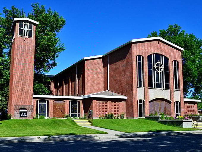 St. Anthony's Catholic Church stands as a architectural testament to faith and craftsmanship in downtown Laurel.