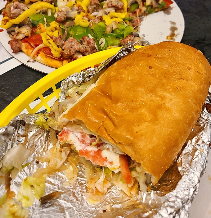 The sandwich that launched a thousand road trips. This overstuffed hoagie wrapped in foil is what comfort food dreams are made of.