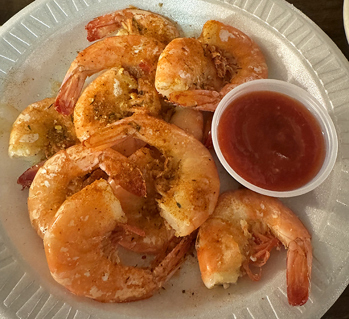 Steamed shrimp so plump and perfectly cooked, they practically snap when you bite them &ndash; nature's candy from the deep.