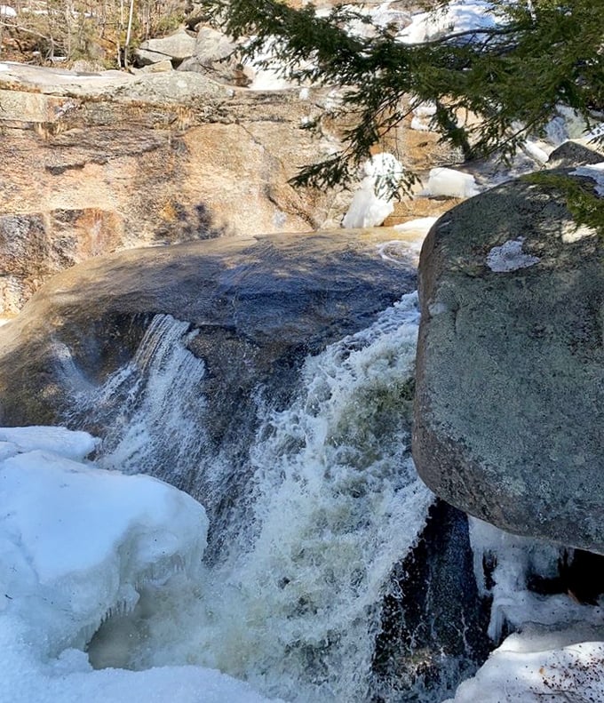 Winter's artistic collaboration: Half-frozen falls create an ever-changing sculpture garden that would make Michelangelo reconsider his medium of choice.