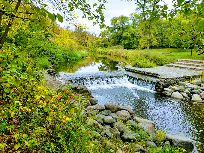 Water cascades over ancient stones in a timeless performance that never requires tickets. Nature's symphony plays daily, no encores necessary but always delivered.