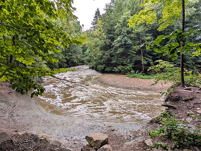 After a mountain hike, this rushing stream provides nature's perfect soundtrack&mdash;the original noise-canceling technology for busy minds.