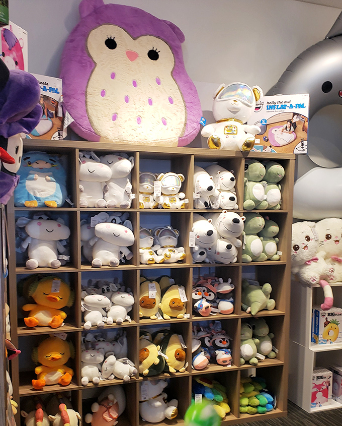 Squishmallows stare at you with those irresistible faces, and suddenly you're buying stuffed animals for yourself, not just grandchildren.