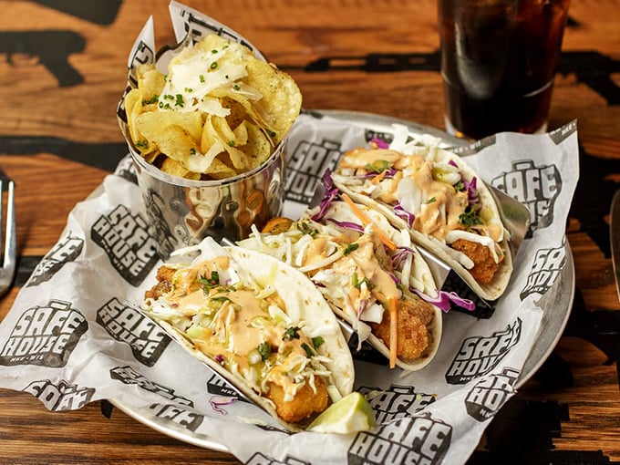 These Tradecraft Tacos aren't just delicious&mdash;they're a covert operation of crispy fish, tangy slaw, and creamy avocado in perfect disguise as casual food.