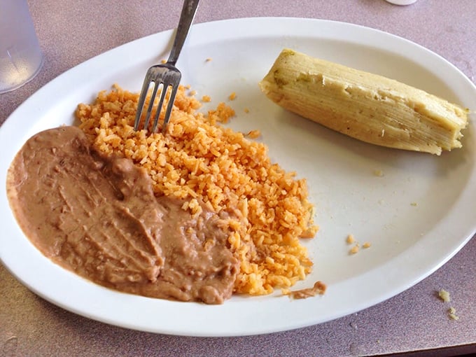 Rice, beans, and a perfect tamale&mdash;the holy trinity of comfort that makes you wonder why anyone would ever waste calories on lesser foods.
