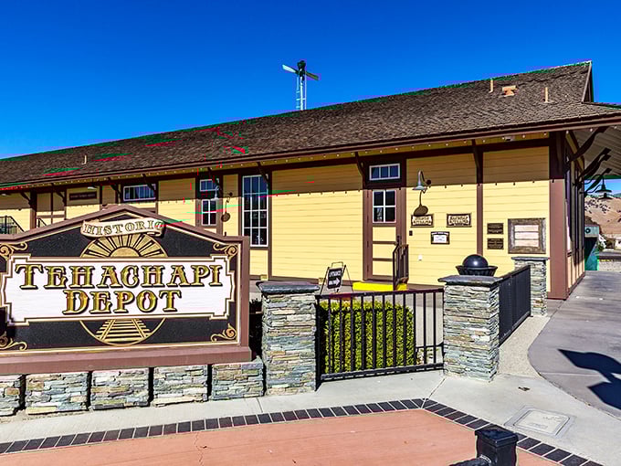 The Tehachapi Depot Museum stands as a sunny reminder of when train travel was glamorous and not just another commuting nightmare. 