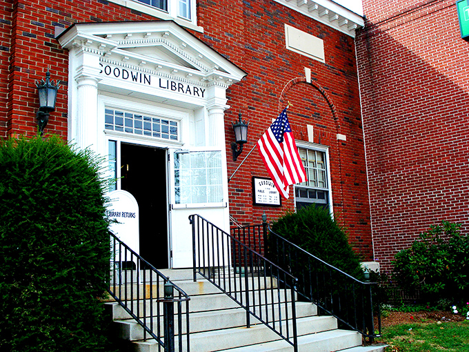 The Goodwin Library&mdash;where knowledge meets architecture in a brick building that's seen more plot twists than most of the novels inside.