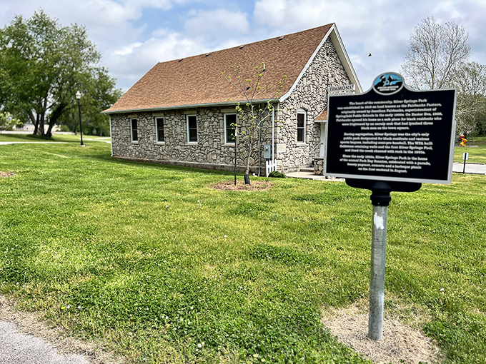 Timmons Hall stands as a testament to Springfield's preservation efforts, with its stone walls holding stories that historical markers can only begin to tell.