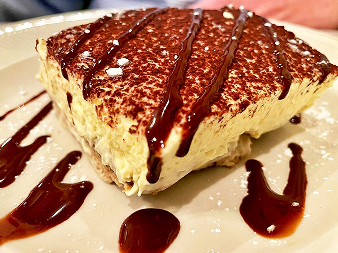 Tiramisu so perfectly executed it makes you wonder why anyone bothers with newfangled desserts when this classic still steals the show.