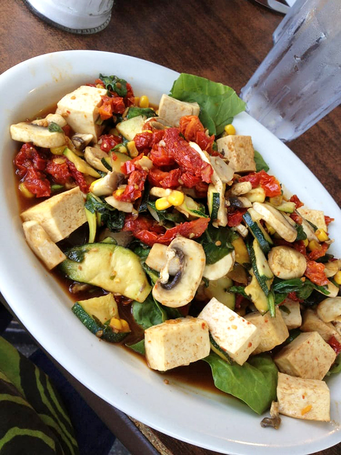 Vegetables having a party and everyone's invited! This tofu scramble proves that "healthy" and "delicious" aren't mutually exclusive terms after all.