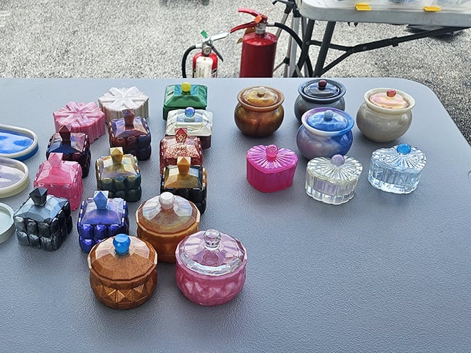 Tiny treasures with outsized charm. These colorful trinket boxes hold secrets, memories, or perhaps just your favorite earrings.