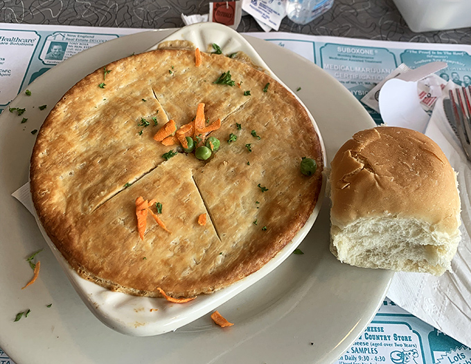 This turkey pot pie isn't just comfort food&mdash;it's edible therapy with a golden-brown crust that crackles with each fork dive.