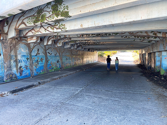 Not just any underpass&mdash;a secret portal between worlds. Urban art meets coastal wilderness in this unexpected canvas beneath PCH.