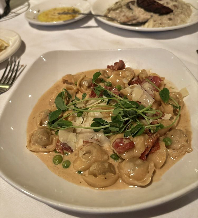 These veal tortellini aren't just pasta&mdash;they're little envelopes of joy, each one delivering a message of culinary perfection to your taste buds.
